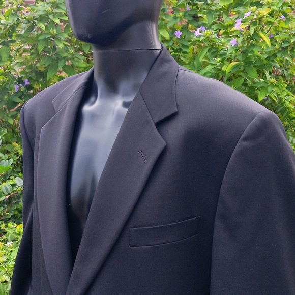 Evan Picone | Suits & Blazers | Evan Picone Mens Vintage Black Pure ...